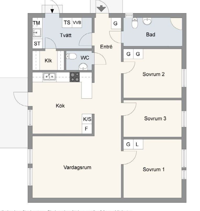 Fristående 4 rum 97 kvm