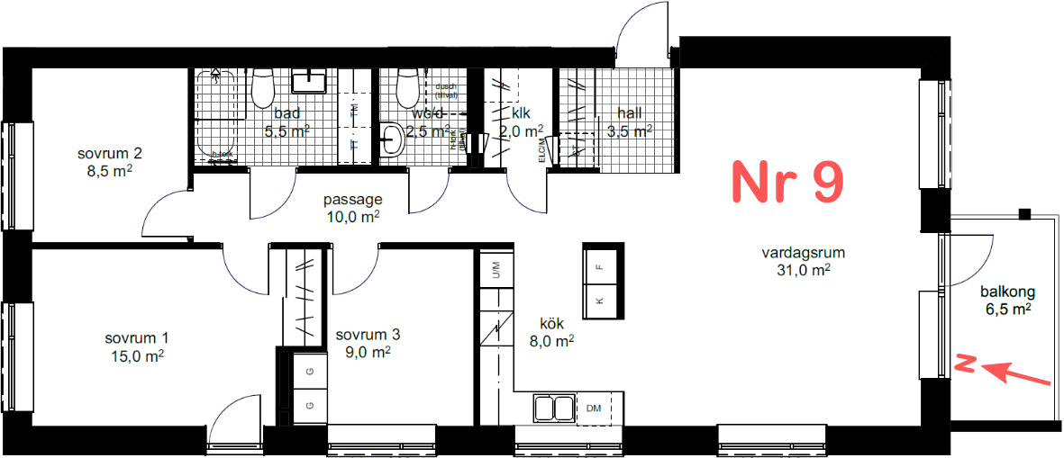 Lägenheter, ritningar