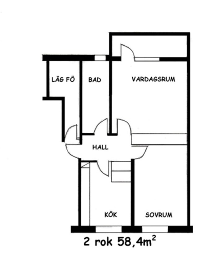 Lägenhetsstorlekar och ritningar