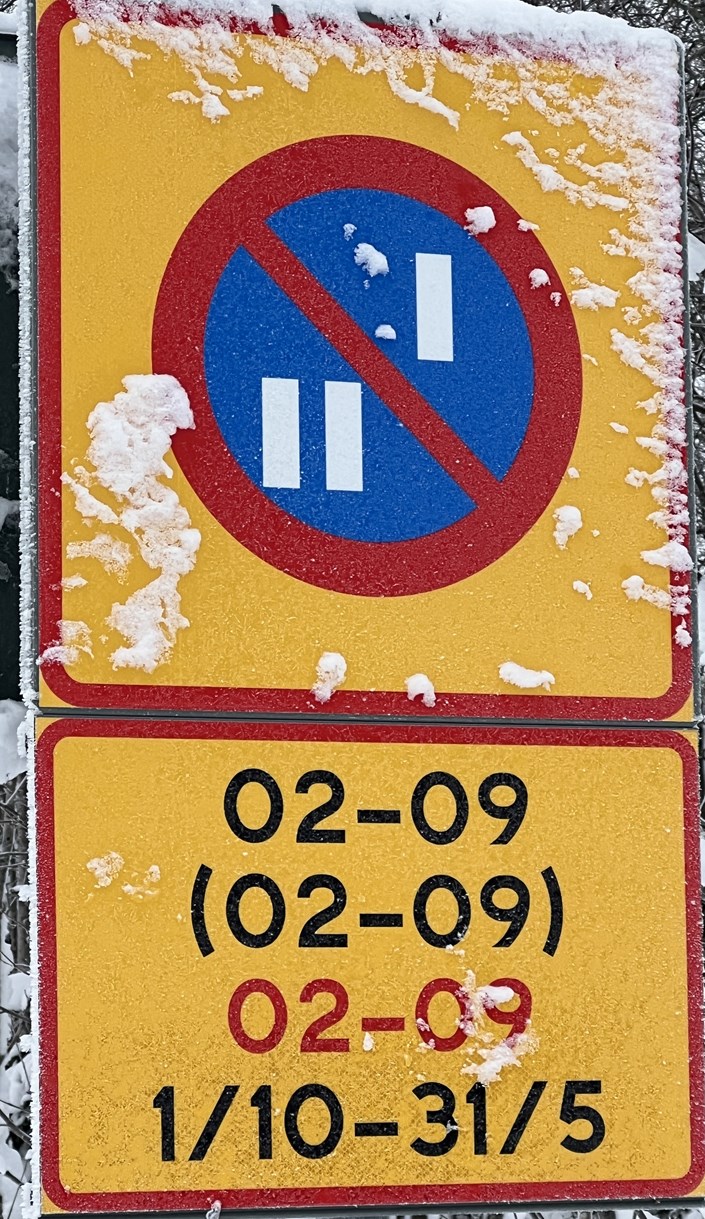 Datumparkering Johan Nybergs väg