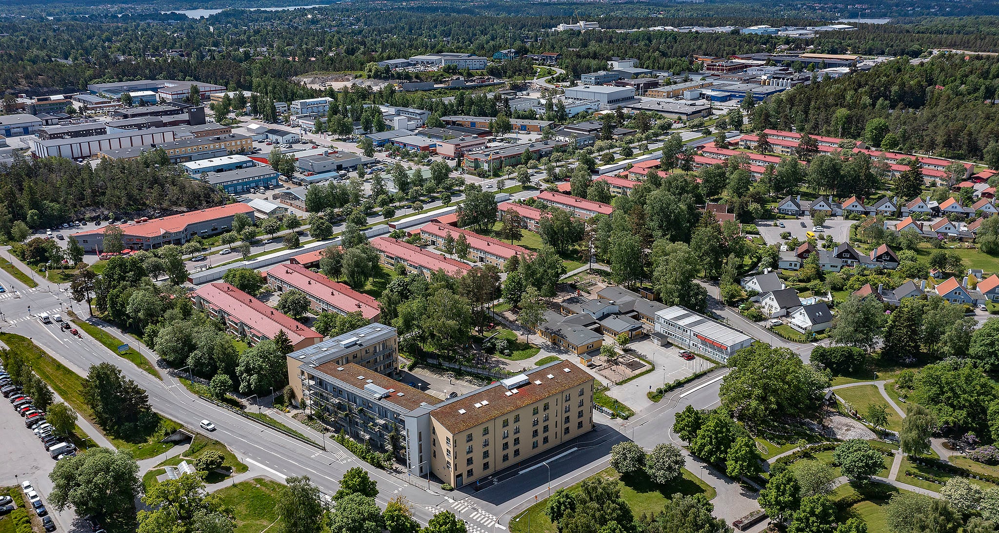 Brf. HSB Pluto från ovan