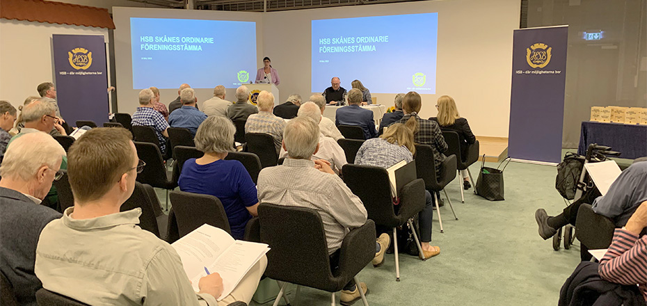 Referat från HSB Skånes ordinarie föreningsstämma 2022