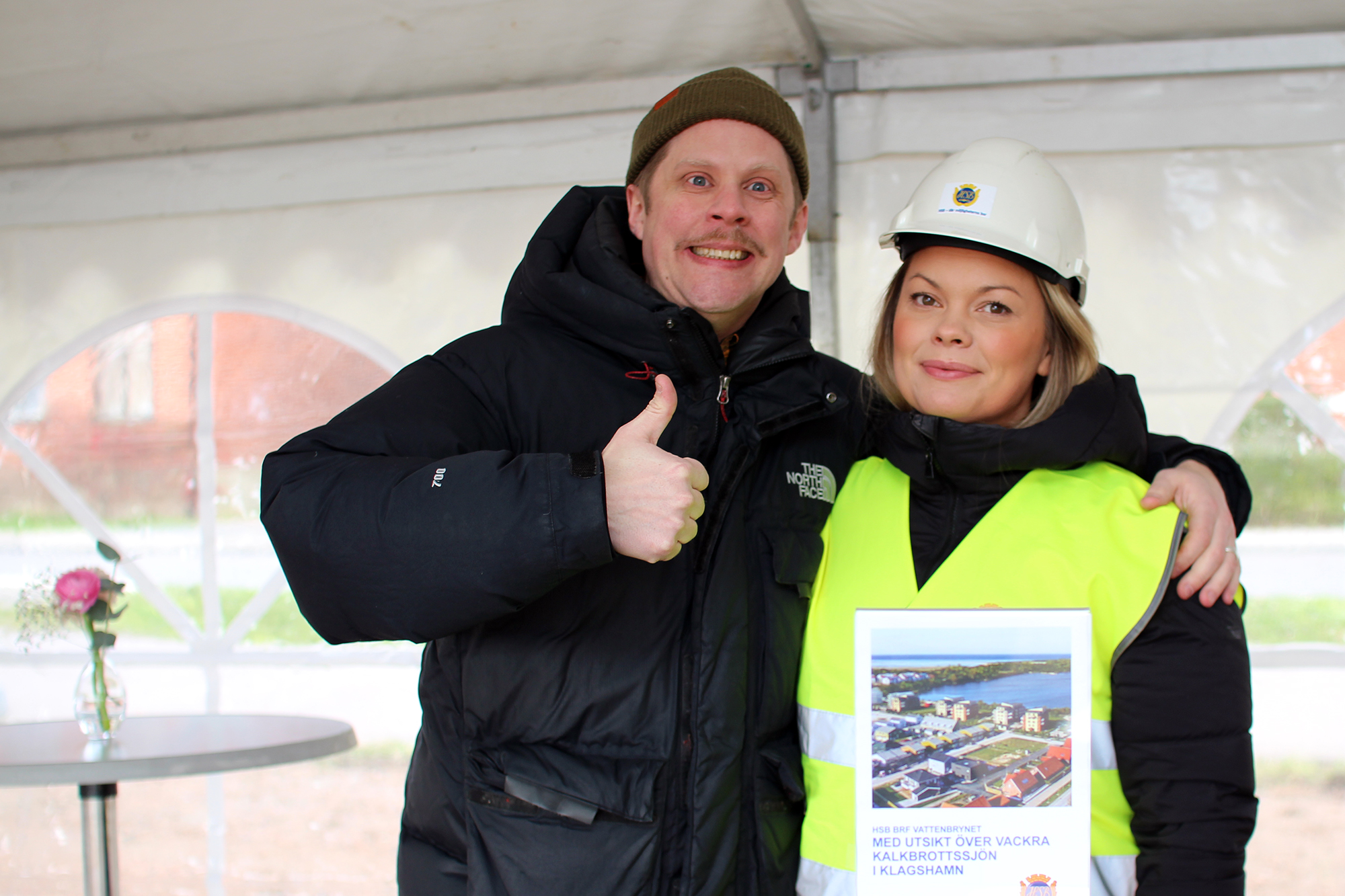 Första spadtaget av brf Vattenbrynet