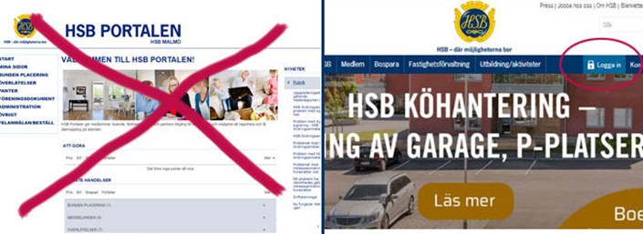 HSB Portalen stänger