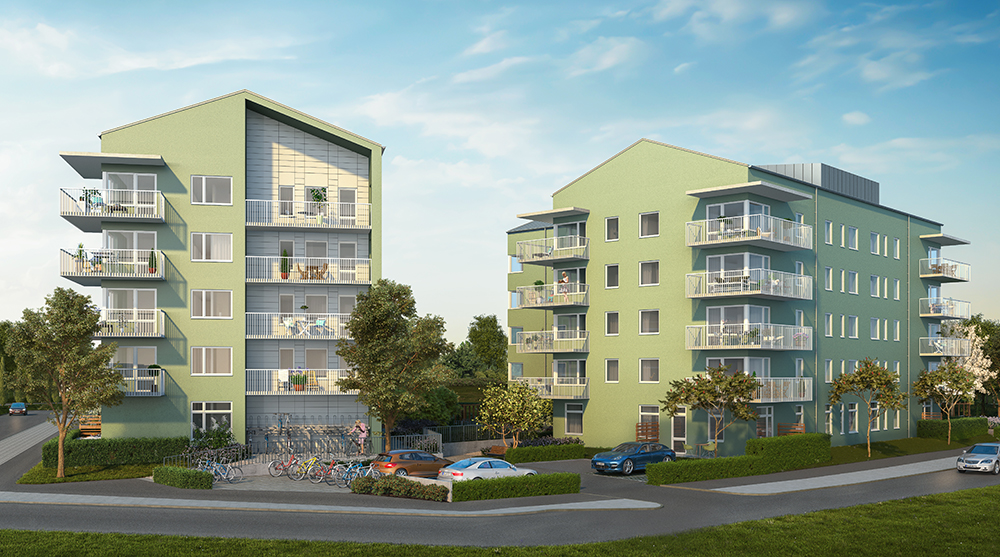 Första spadtaget för nya bostadsrätter i Ystad!