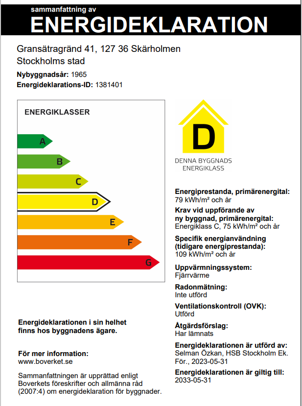 Energideklaration 2023