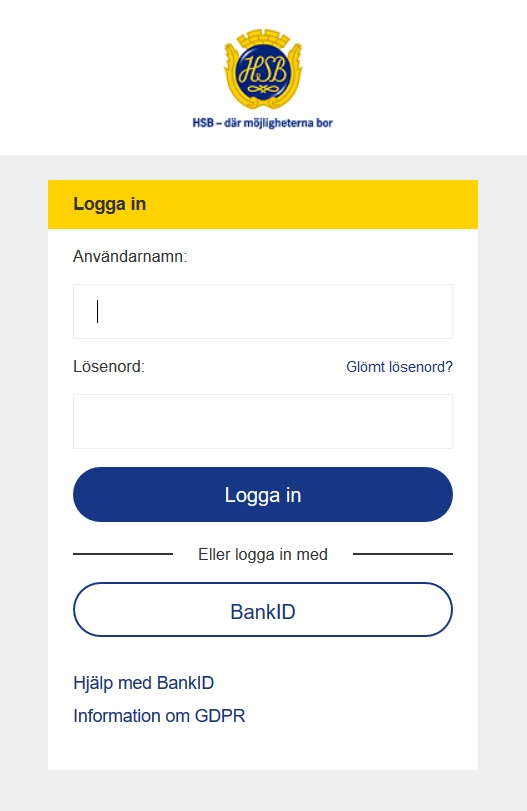 Mitt Hsb - den digitala plattformen