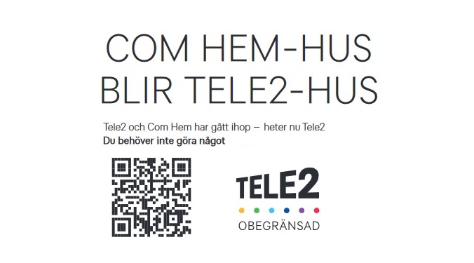 COMHEM-HUS blir TELE2-HUS
