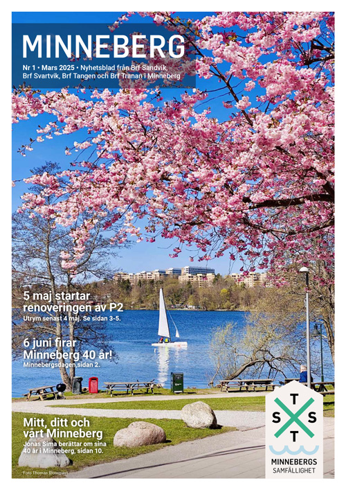 Nytt nummer av Minnebergsbladet (1 2025)